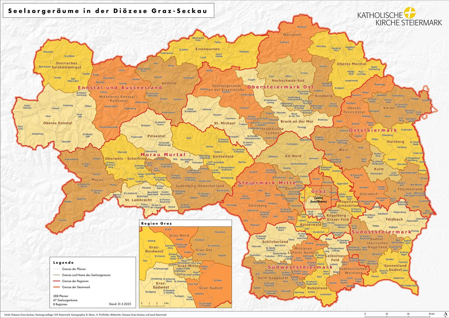 Seelsorgeräume und Regionen in der Diözese Graz-Seckau | Katholische ...